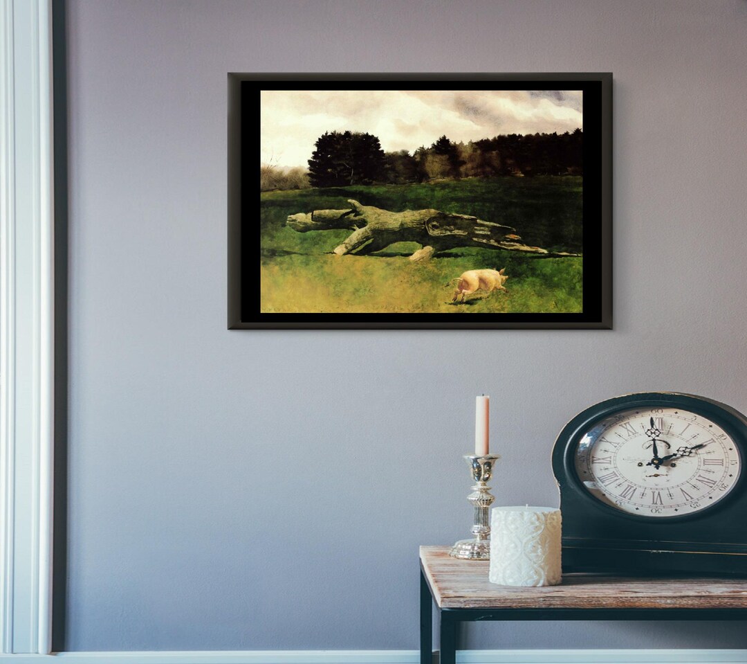 Giclée Fine Art Print; "runaway Pig" by Jamie Wyeth; Fine Art Print ...