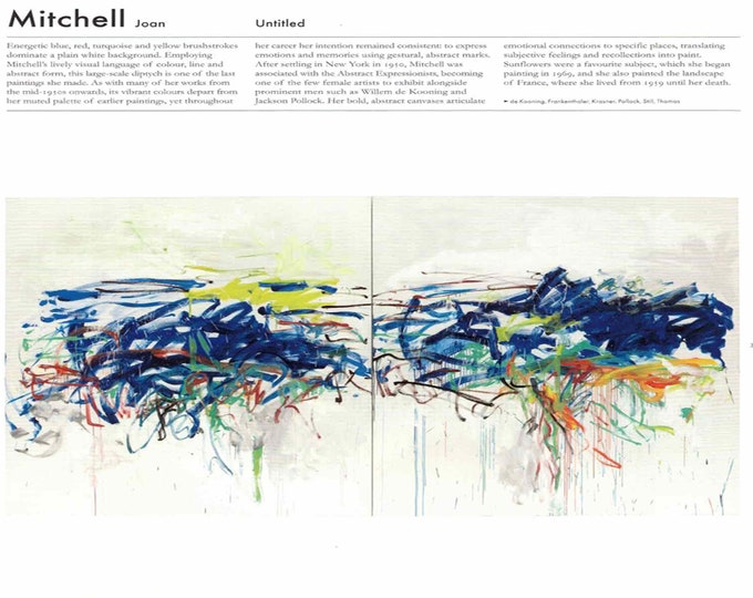 Joan Mitchell : Untitled 1966-67 Abstract Expressionism Giclee Wall Art ...