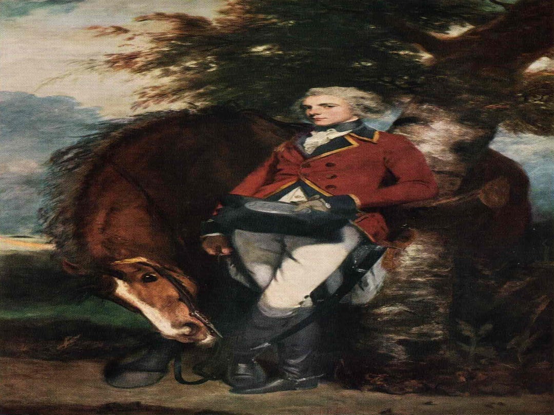 Joshua Reynolds: "colonel George Coussemaker", Extremely Rare Vintage ...