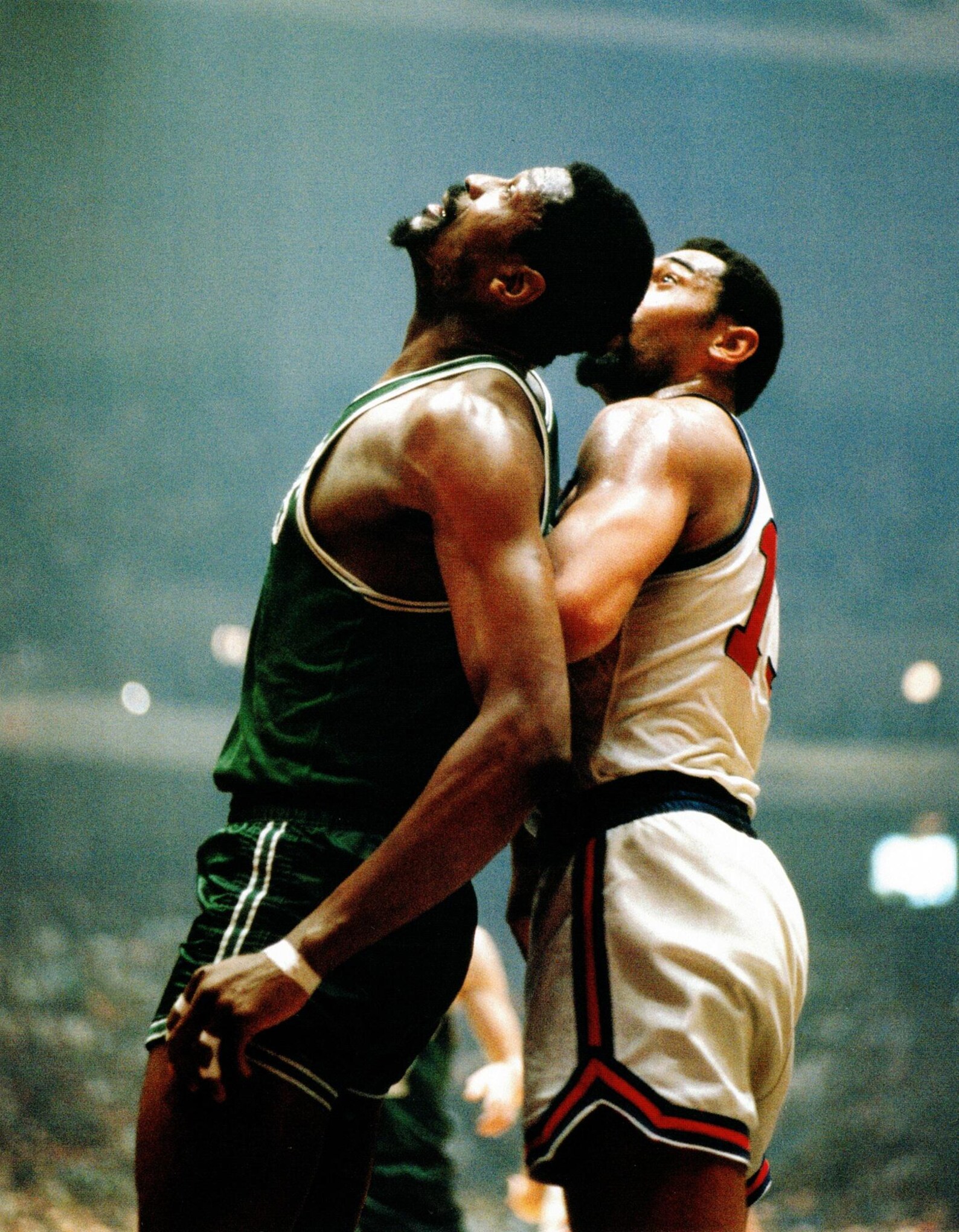 Bill Russell and Wilt Chamberlain, 1968 NBA Easter Division Finals ...
