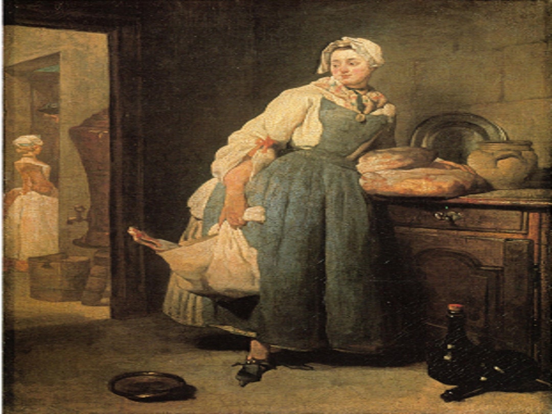 Jean-baptiste-semeon Chardin: "back From the Market", Extremely Rare ...