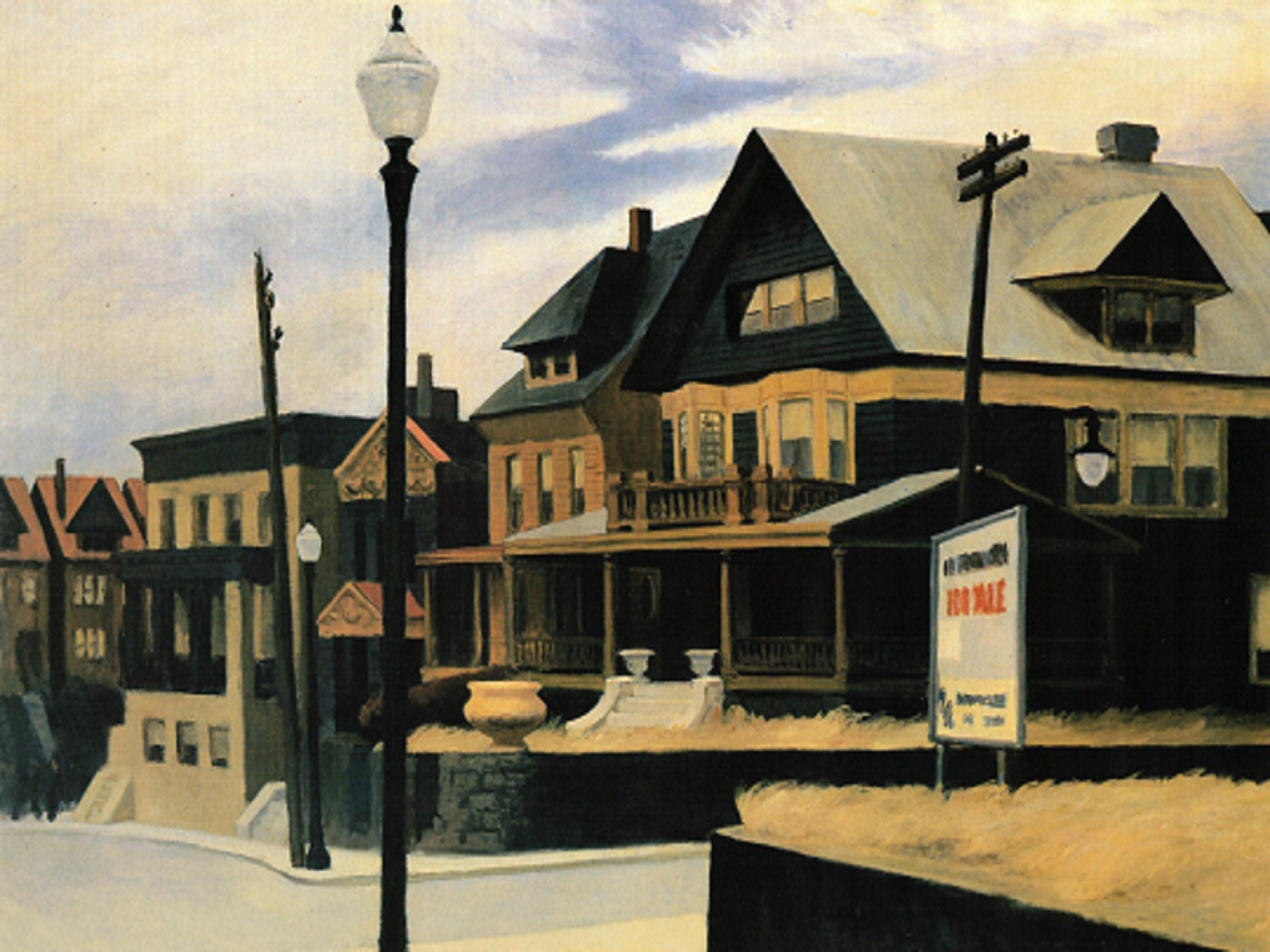 Edward Hopper: “east Wind Over Weehawken", Extremely Rare Vintage ...