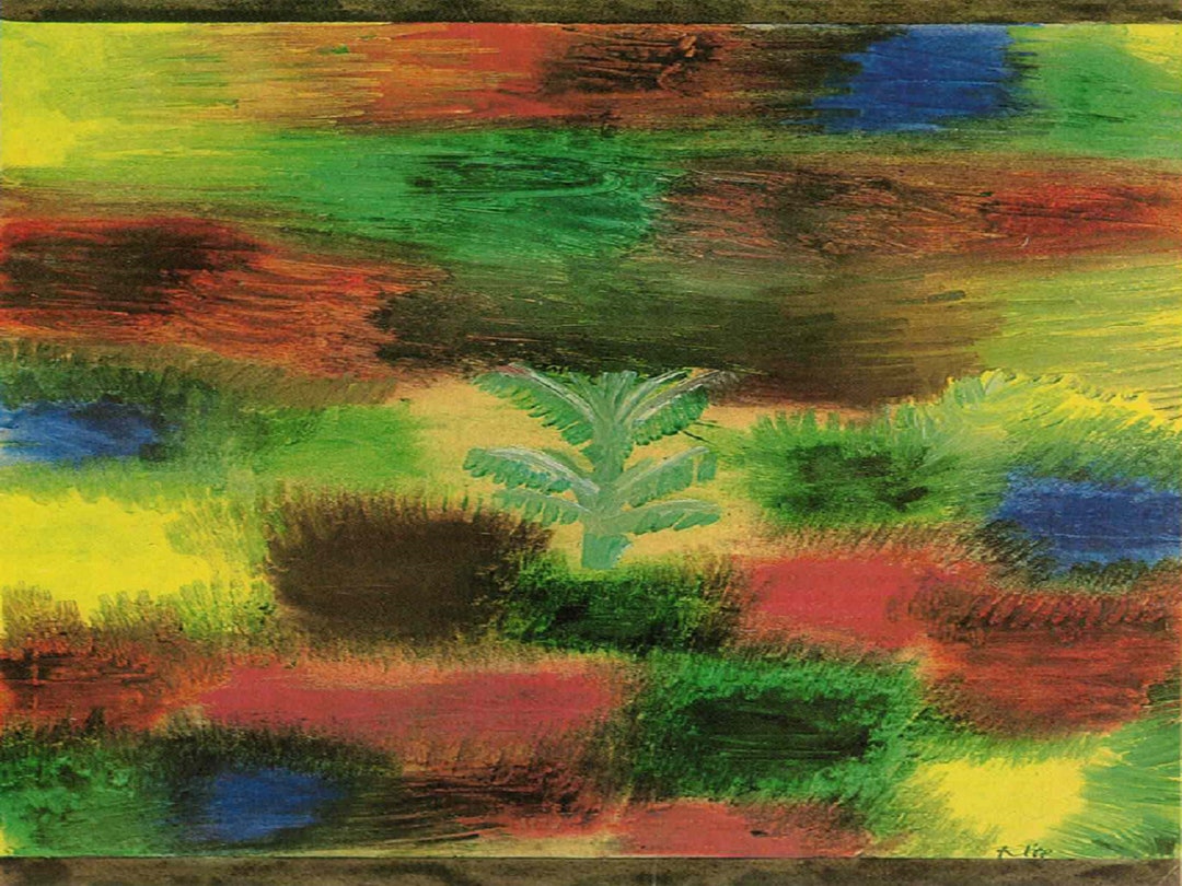 Paul Klee: “little Tree Amid Shubbery", Extremely Rare Original ...