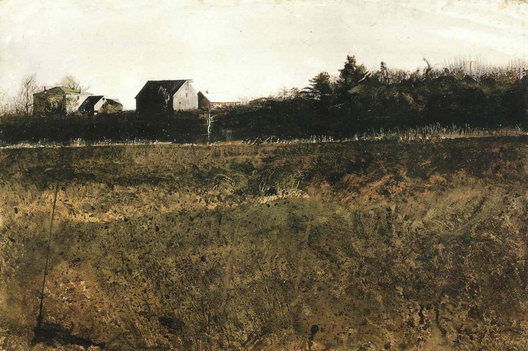 Andrew Wyeth: "laaka Farm", Extremely Rare Vintage Bookplate Print ...