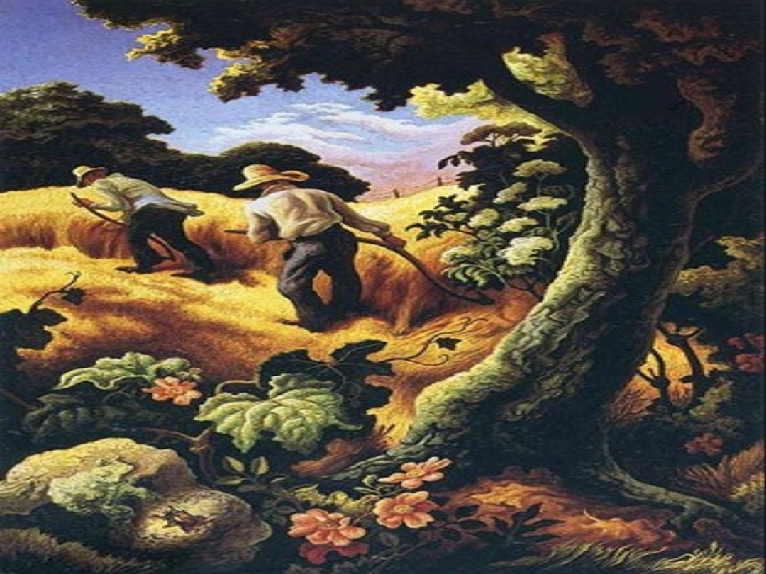 Thomas Hart Benton: “july Hay", Extremely Rare Vintage Bookplate Print ...