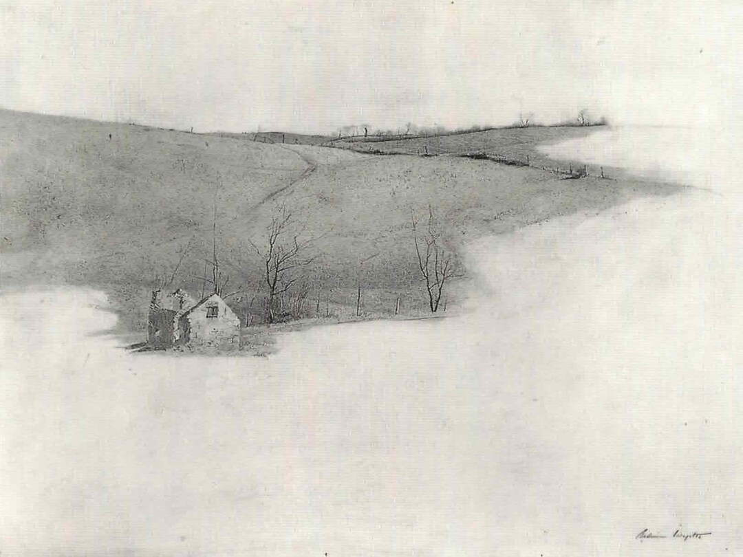 Andrew Wyeth: "archie’s Corner", Extremely Rare Vintage Bookplate Print ...