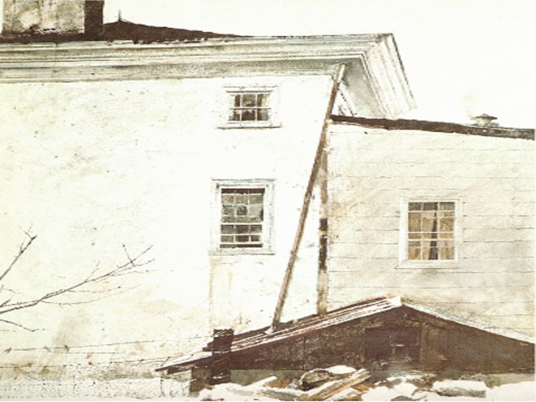 Andrew Wyeth: backside, Extremely Rare Vintage Bookplate Print ...