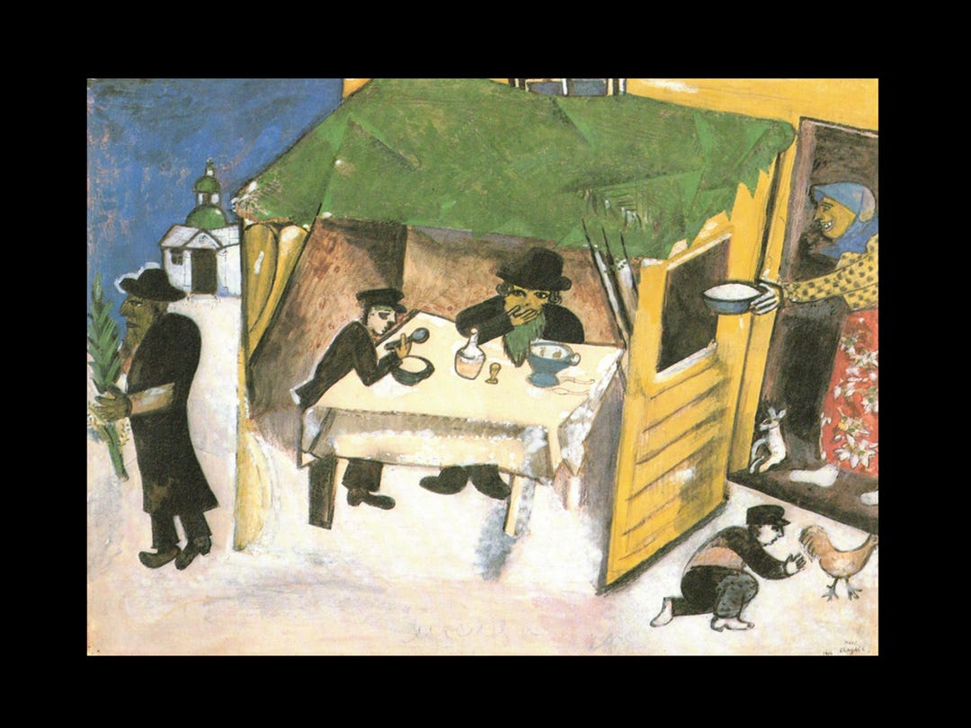 Marc Chagall: “the Feast of the Tabernacles ", Extremely Rare Vintage ...