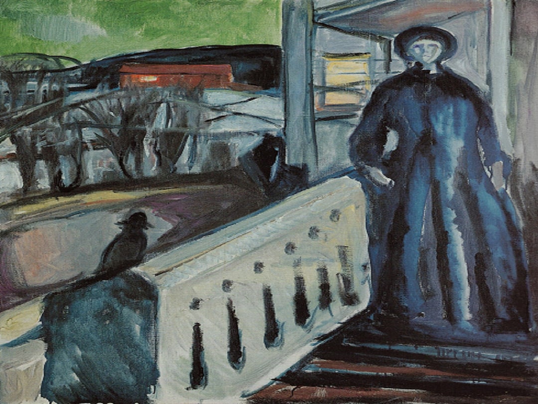 Edvard Munch: “on the Veranda Stairs II”, Extremely Rare Original ...