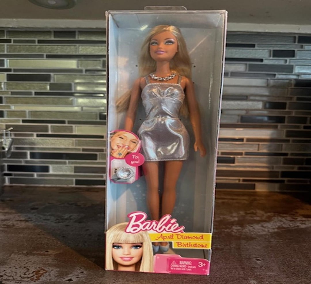 Barbie 2011 April Diamond Birthstone (new in Box) Doll; Barbie ...