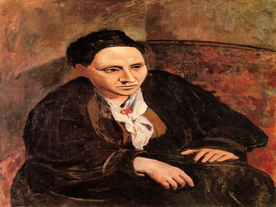 Pablo Picasso: "portrait of Gertrude Stein", Extremely Rare Vintage ...