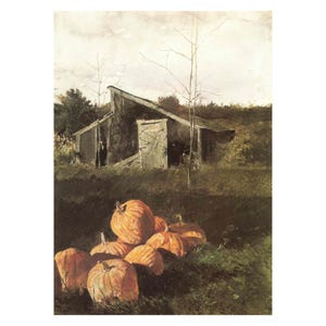 Giclée Fine Art Print; "pumpkins" by Andrew Wyeth; Fine Art Print ...
