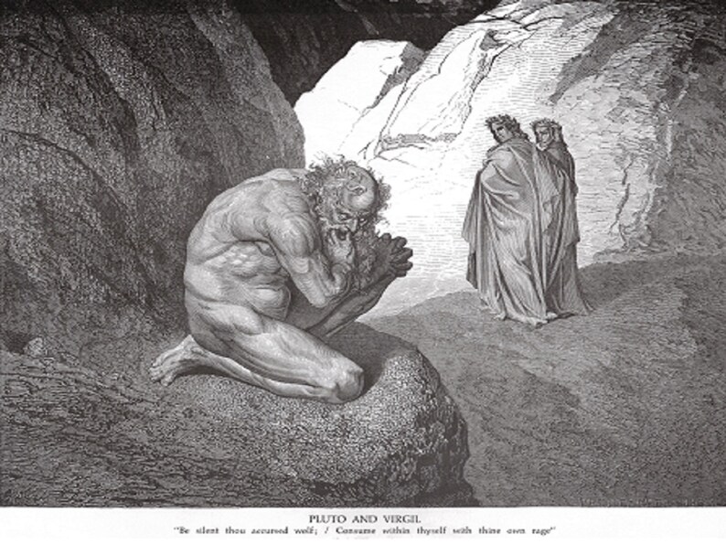 Gustav Dore dantes Divine Comedy: Pluto and - Etsy
