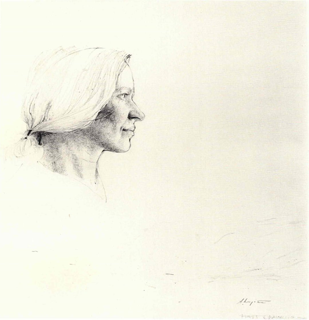 Andrew Wyeth: “the First Drawing", the Helga Paintings; Extremely Rare ...