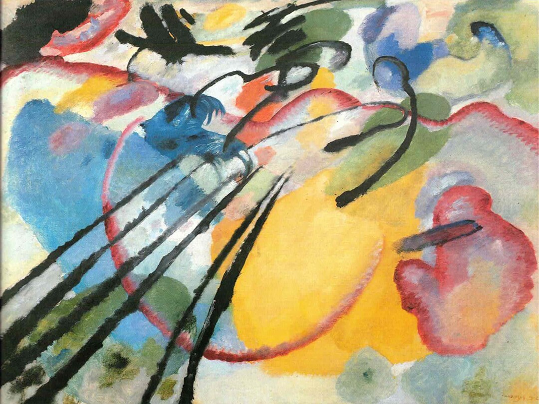 Wassily Kandinsky: “rowing", Extremely Rare Vintage Bookplate Print ...