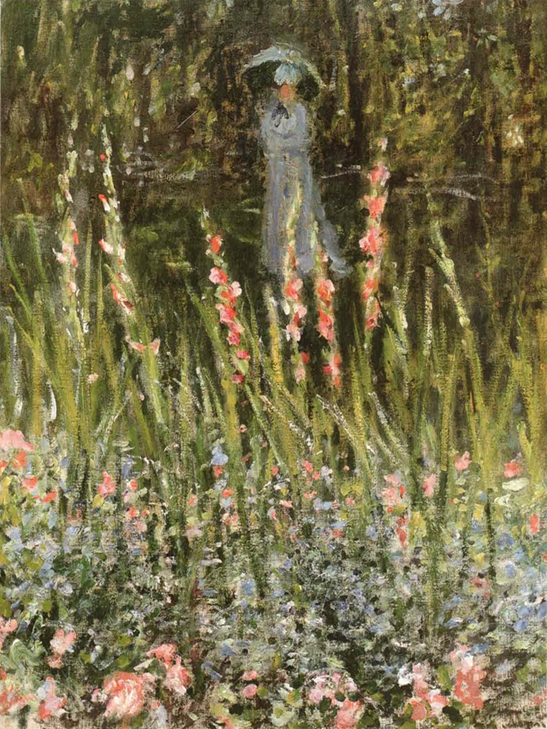 Claude Monet: “camille Monet in the Garden", Extremely Rare Vintage ...