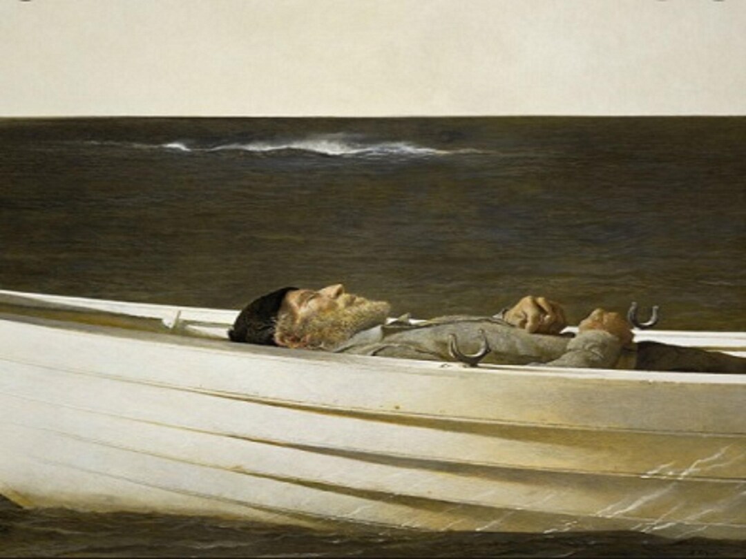 Andrew Wyeth: "adrift", Extremely Rare Original, New Bookplate Print ...