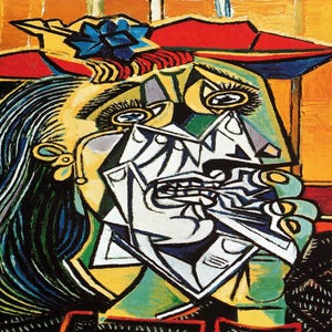 Pablo Picasso: "weeping Woman", Extremely Rare Original Bookplate Print ...