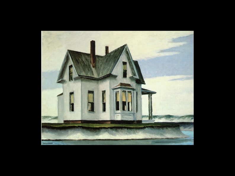 Edward Hopper: house by an Inlet Extremely Rare - Etsy