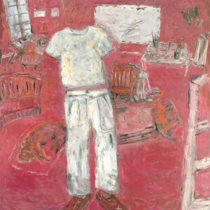 Susan Rothenberg: "red Studio", Extremely Rare Bookplate Print ...