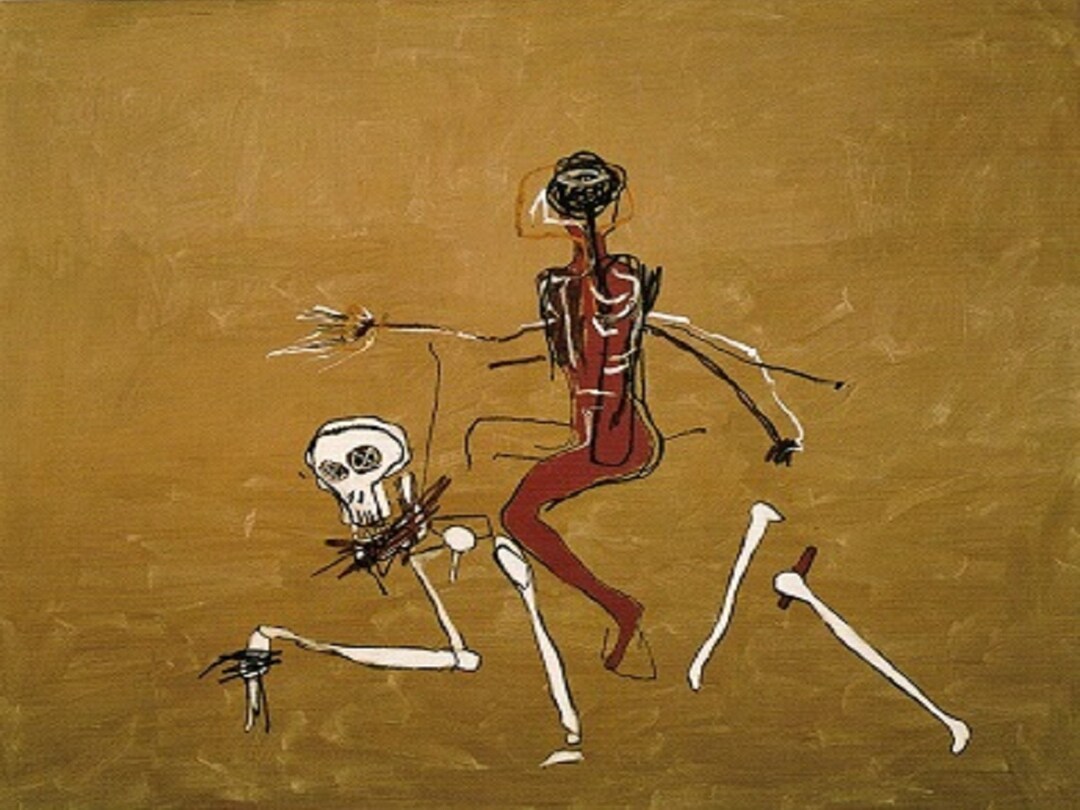 Jean-michel Basquiat: riding With Death, Extremely Rare Original ...