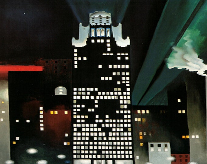 Georgia O'keeffe: “radiator Building at Night, New York”, Extremely ...