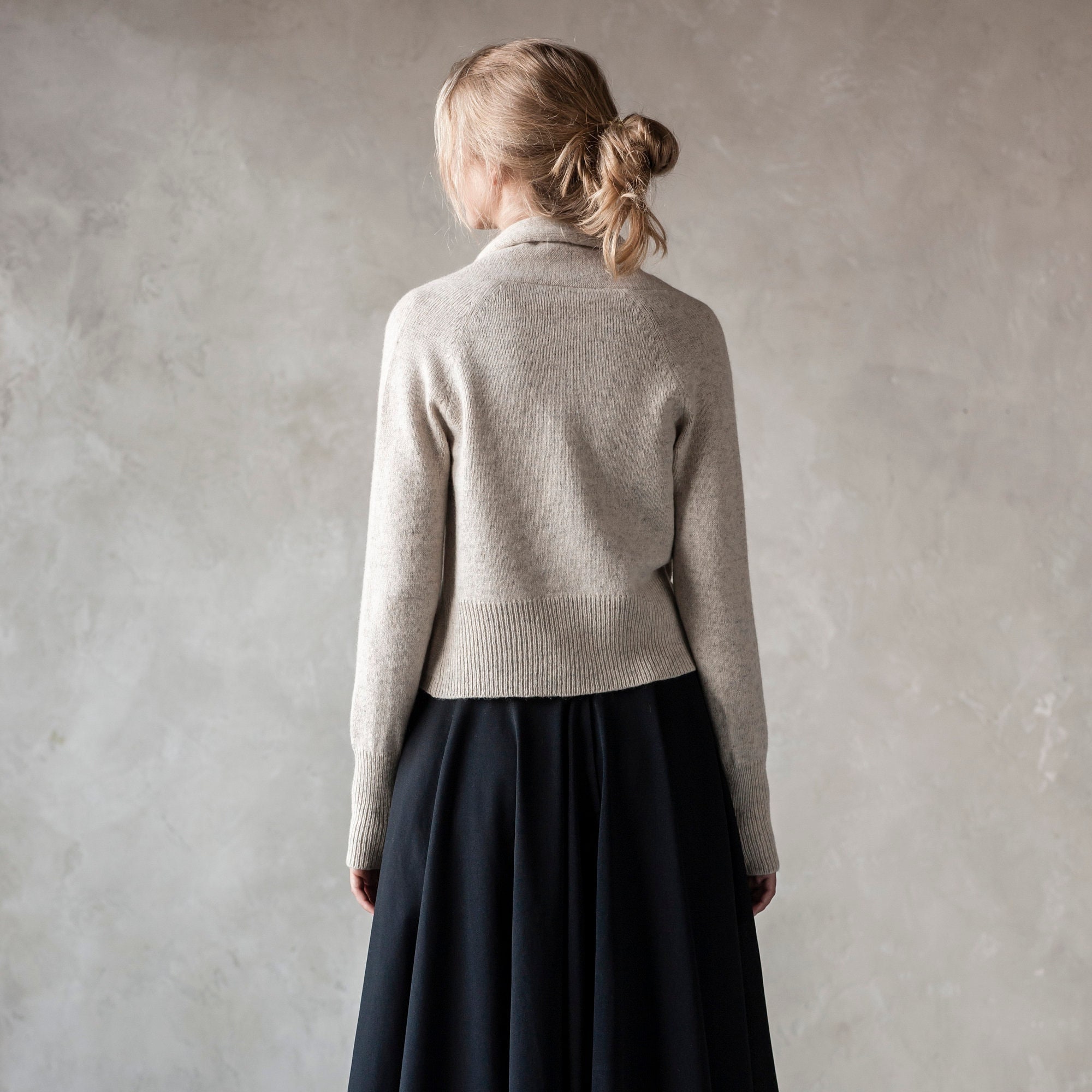 Wool Cardigan Handmade Wool Wrap Natural Light Wool - Etsy