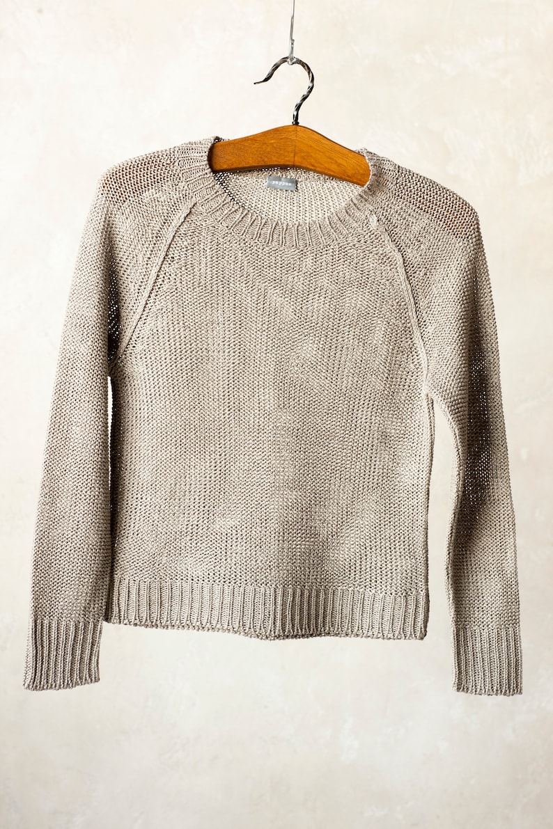 Linen Sweater, Knit Linen Pullover, Linen Summer Sweater, Linen ...