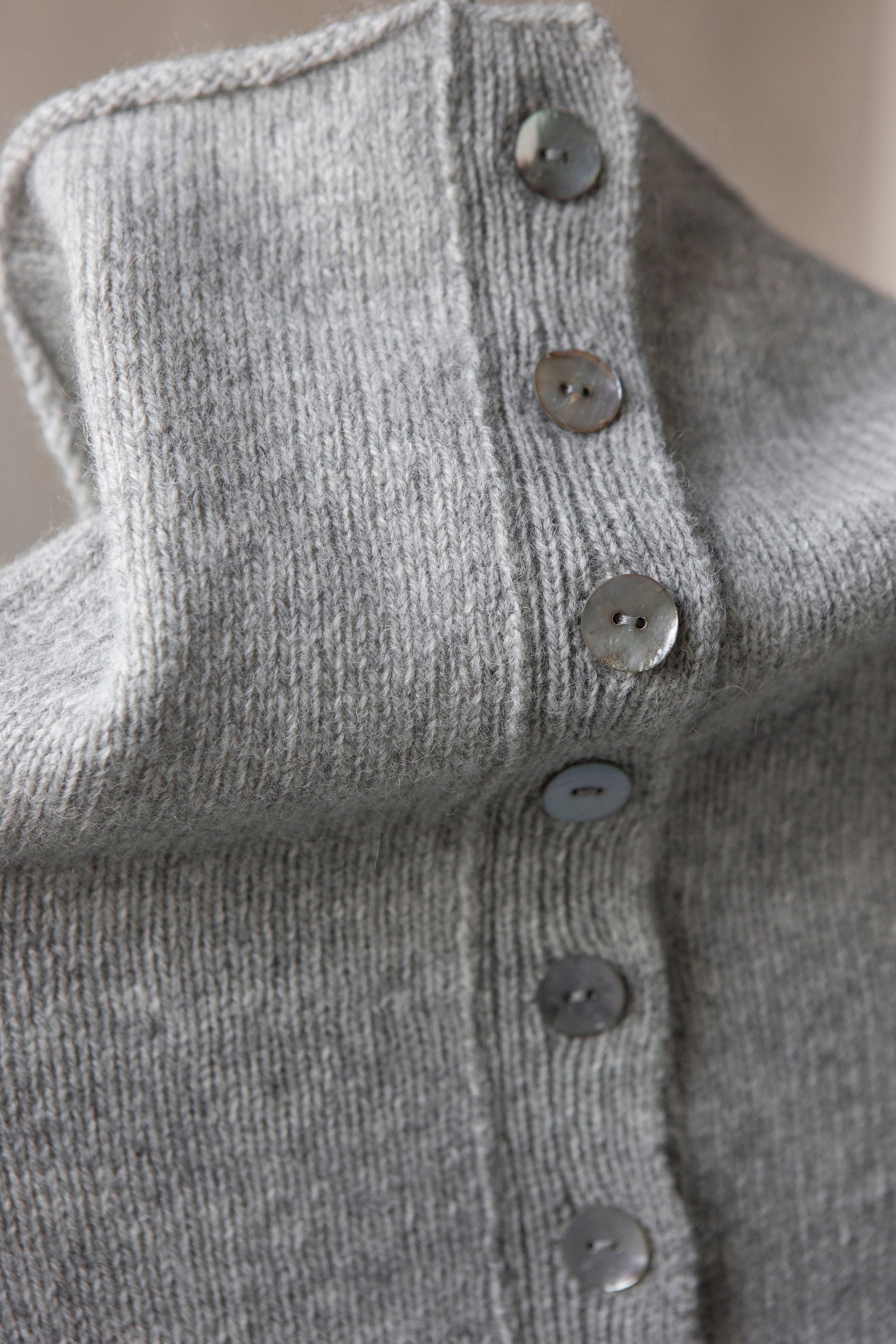 WOOL SWEATER Roll Neck Sweater Button Back Sweater Knitted - Etsy UK