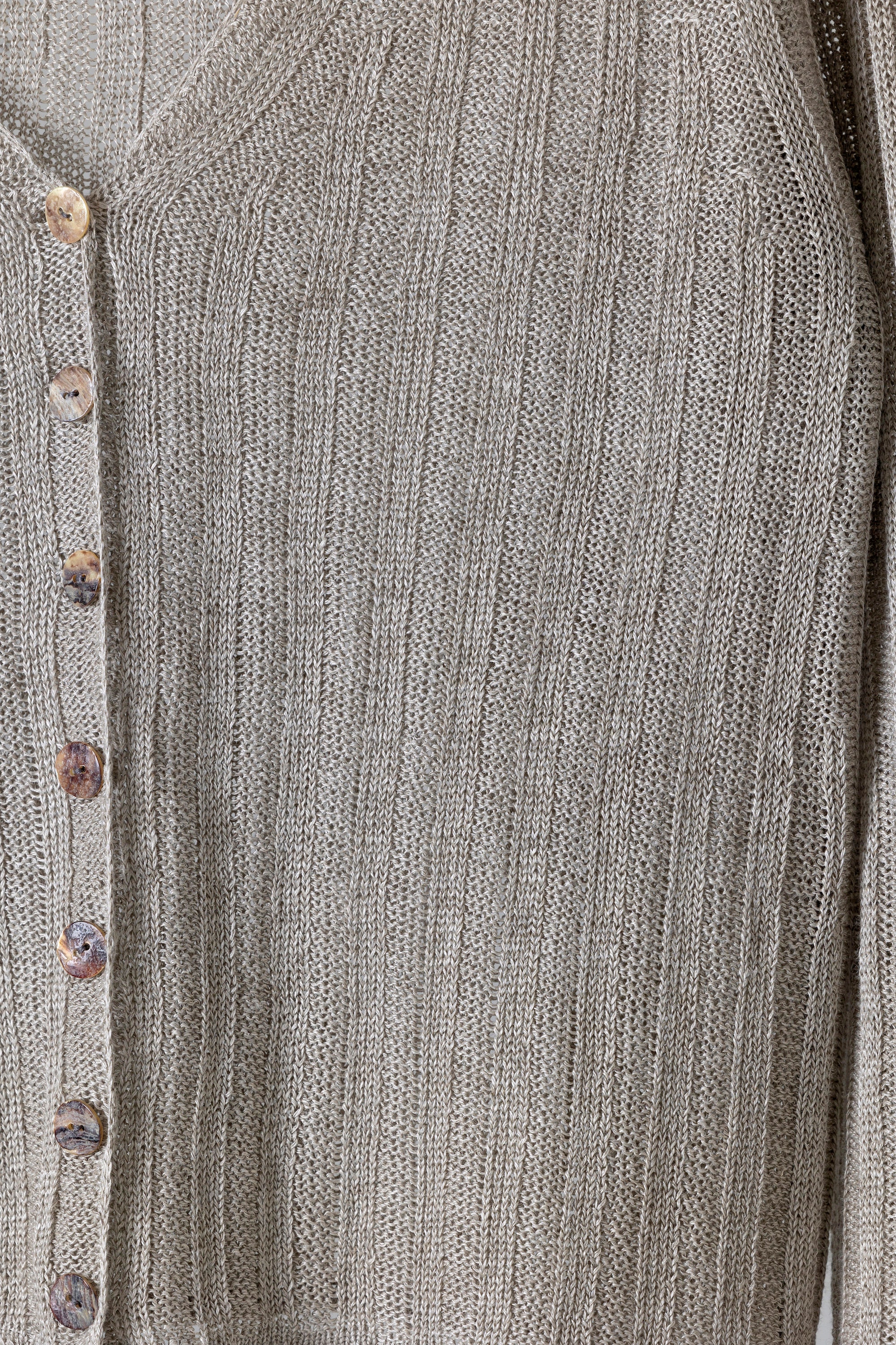 Handmade Linen Cardigan: Knit Ribbed Button-up Summer Knitwear - Etsy