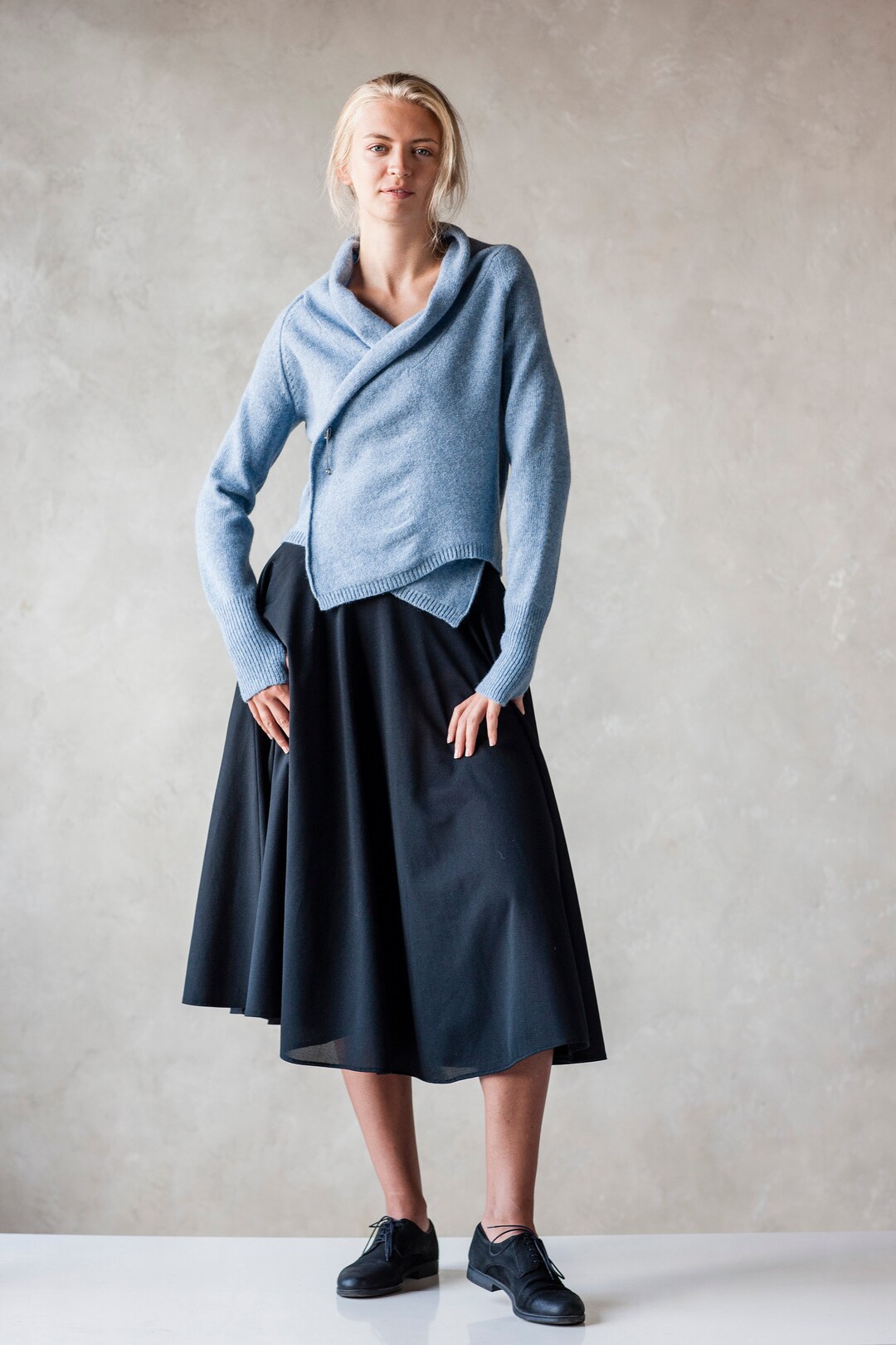 Wool Cardigan, Handmade Wool Wrap, Natural Light Wool Cardigan, Hand ...