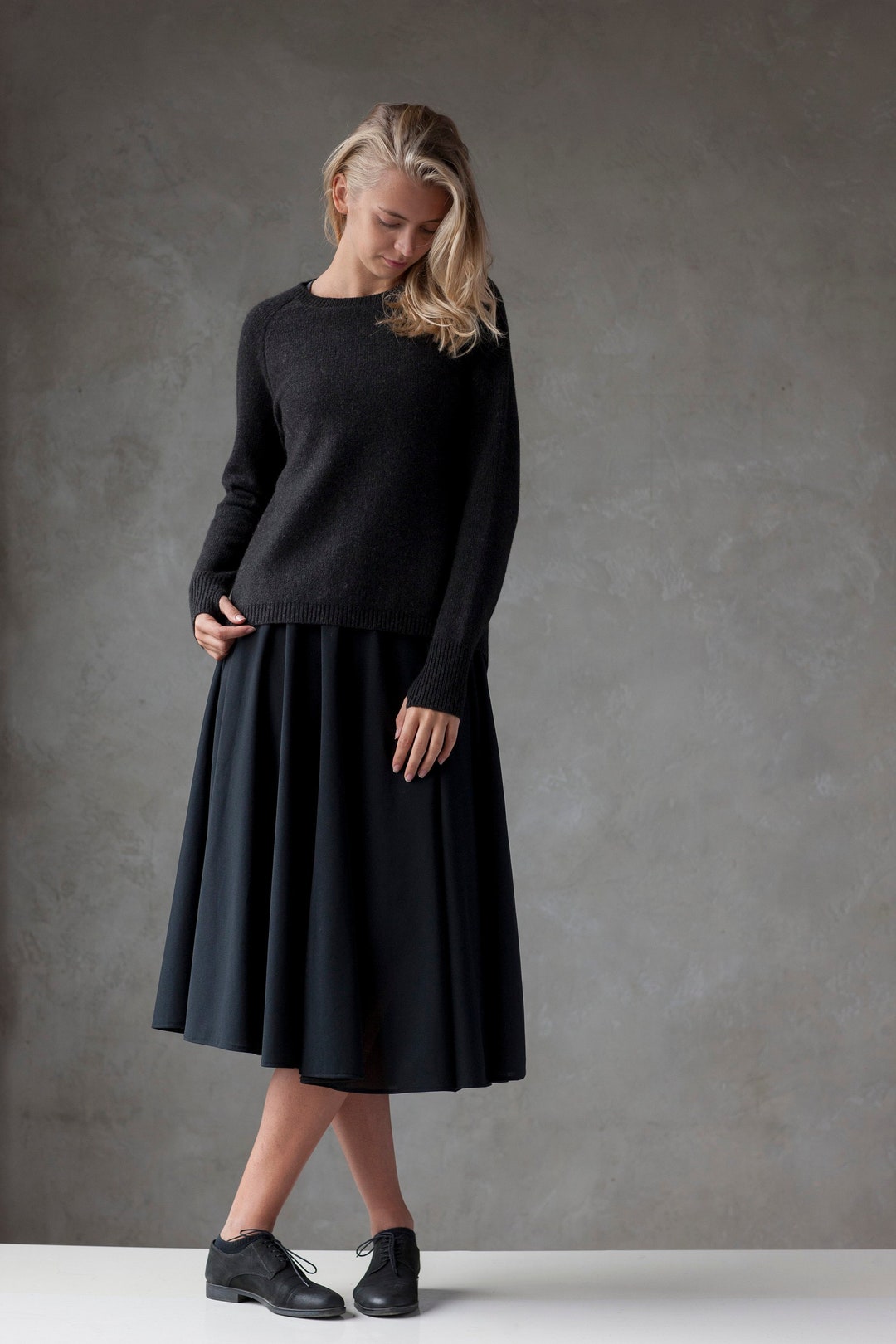 Lambswool SWEATER, Knit Wool Women's Jumper, Organic Wool Pullover ...