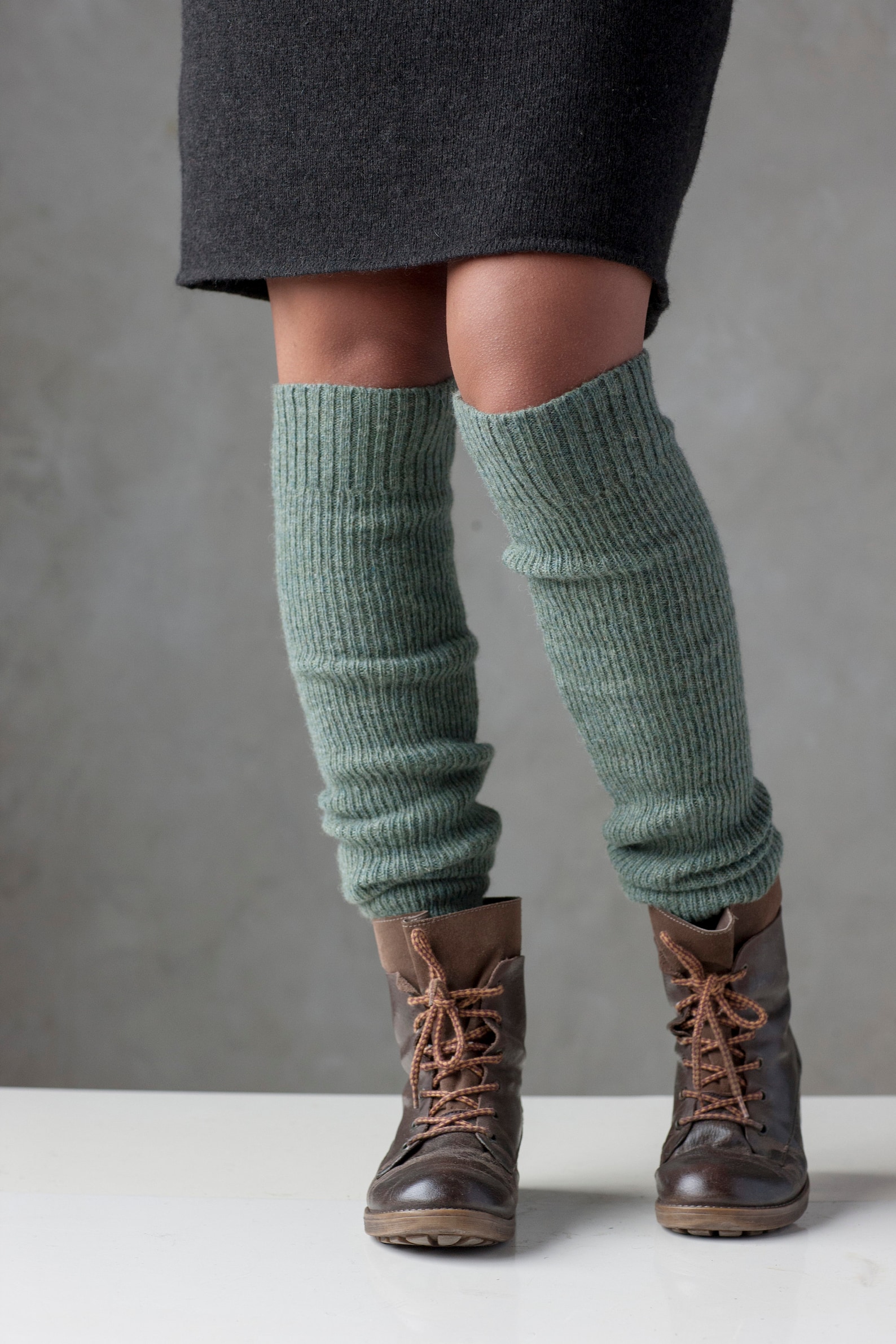 Leg Warmers, Knit Wool Leg Warmers, Lambs Wool Over the Knee Leg ...