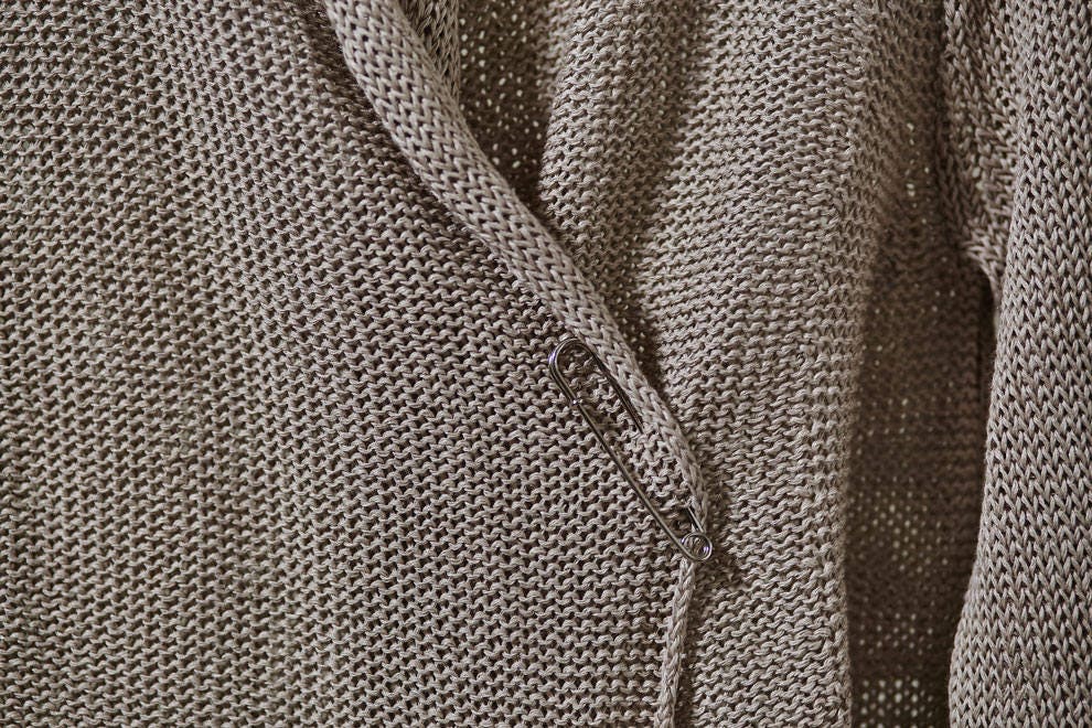 Linen Wrap Beige Knitted Linen Sweater Linen Summer Jacket - Etsy