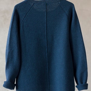 Lambswool SWEATER, Knit Wool Women's Jumper, Organic Wool Pullover ...