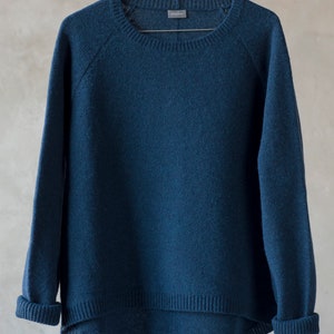 Lambswool SWEATER, Knit Wool Women's Jumper, Organic Wool Pullover ...