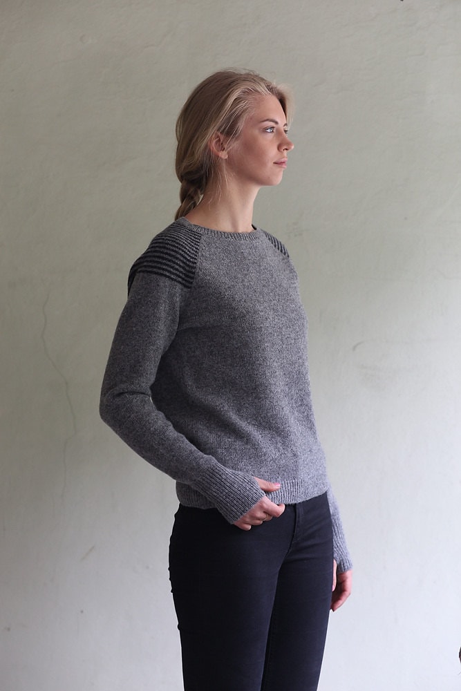Wool Jumper Handmade Wool Sweater Natural Grey Wool Sweater - Etsy