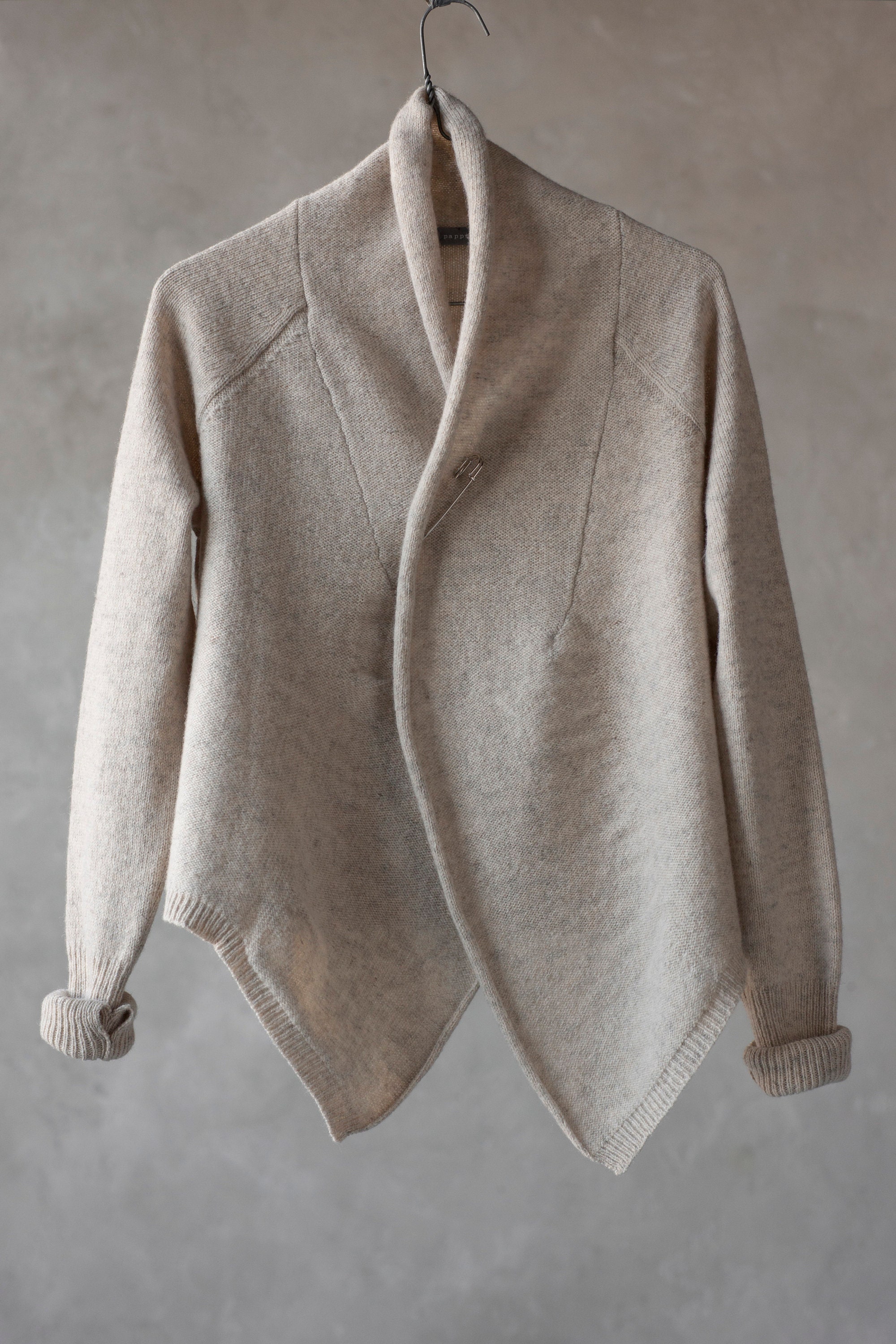 Wool Cardigan Handmade Wool Wrap Natural Light Wool - Etsy