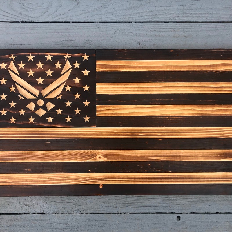 Rustic Air Force Flag - Etsy