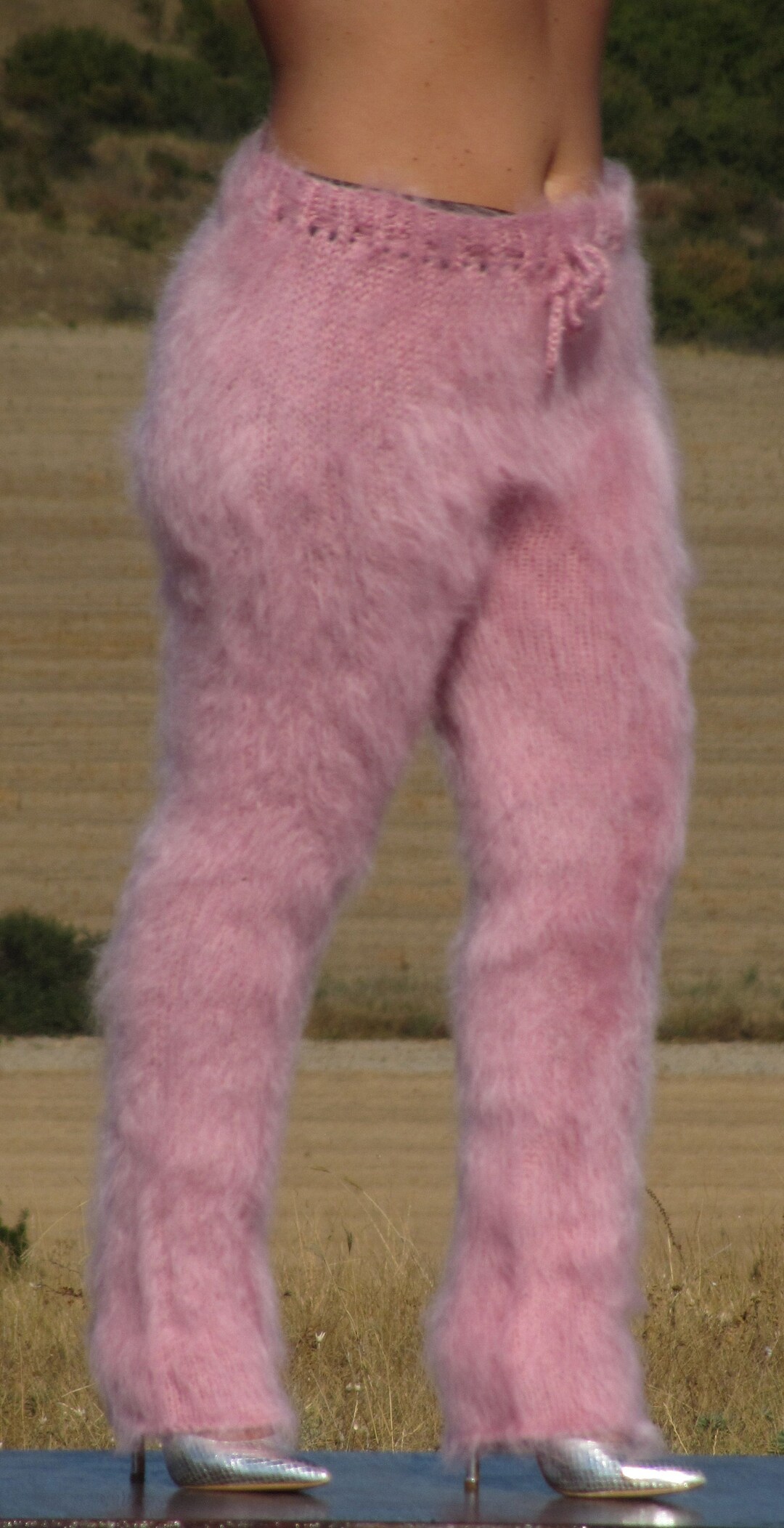 FUZZY MOHAIR Hand Knitted POWDER Pants Legwarmers Trousers Soft Cosy - Etsy