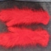FUZZY Mohair Mittens BRIGHT RED Handmade Warm Hand Knitted Hand Warmers ...