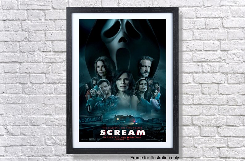 Scream 2022 Movie Poster A5 A4 A3 A2 A1 | Etsy UK