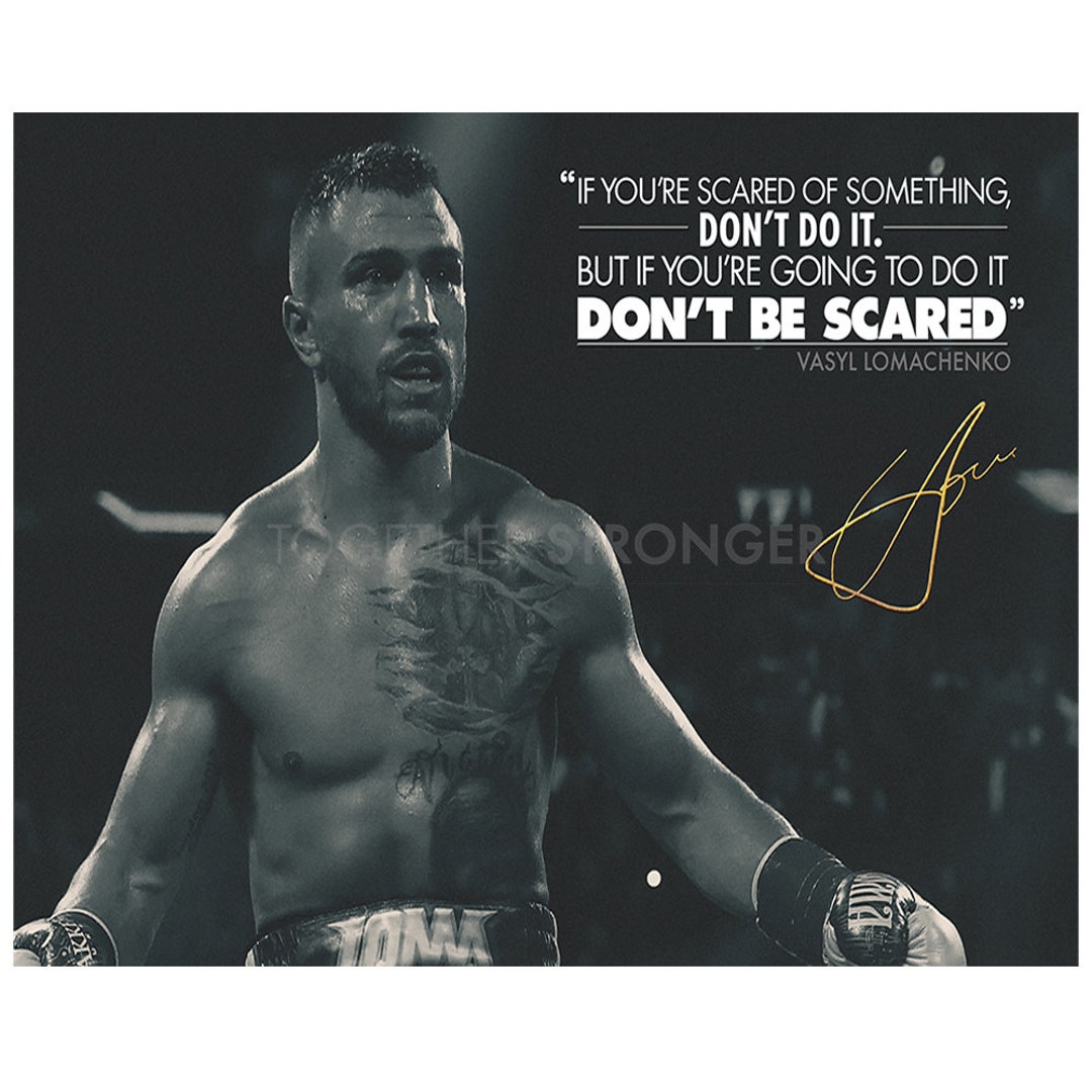 Vasyl Lomachenko Quote Pre Signed Photo Print Poster - 12x8 Inches ...
