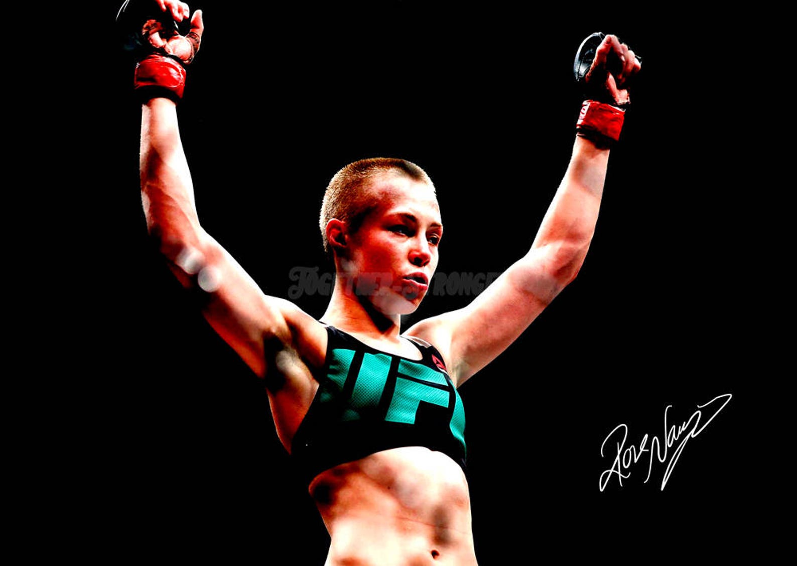 Thug Rose Namajunas Pre Signed Photo Print Poster Superb | Etsy