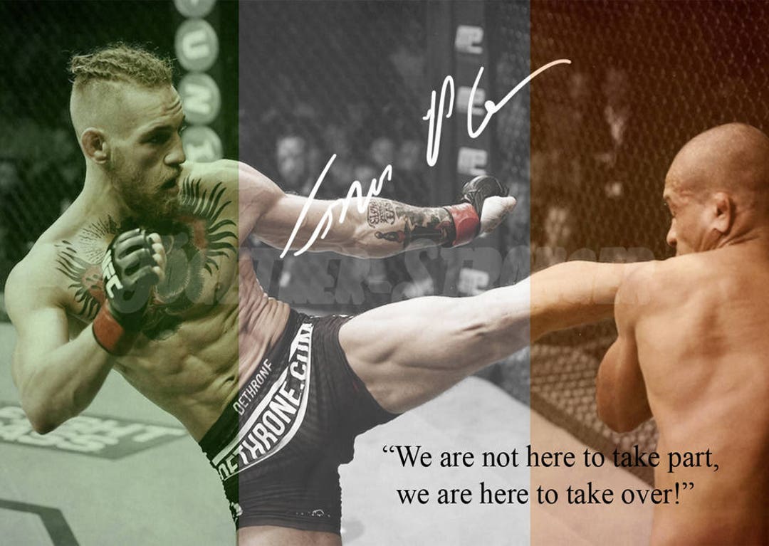 Conor Mcgregor Quote Art Pre Signed Photo Print Poster 12x8 - Etsy