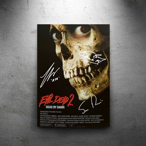 Evil Dead 2 Cast Pre Signed Photo Print Poster - 12x8 Inches (30cm X ...