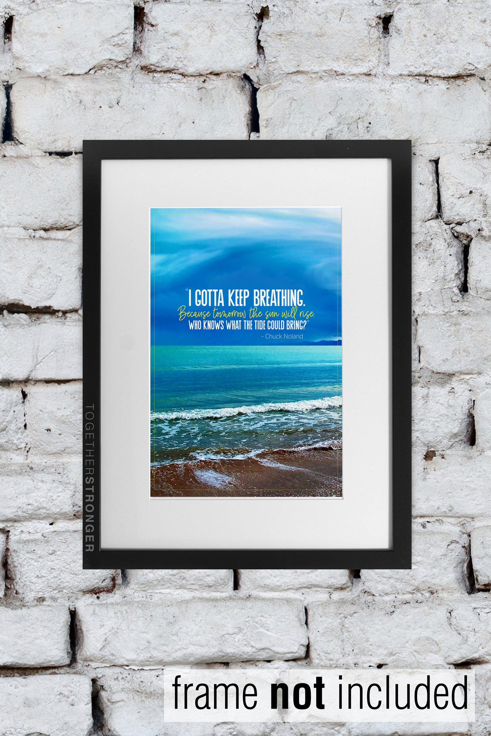 Cast Away Quote Art Photo Print Poster - 12x8 Inches (30cm X 20cm ...