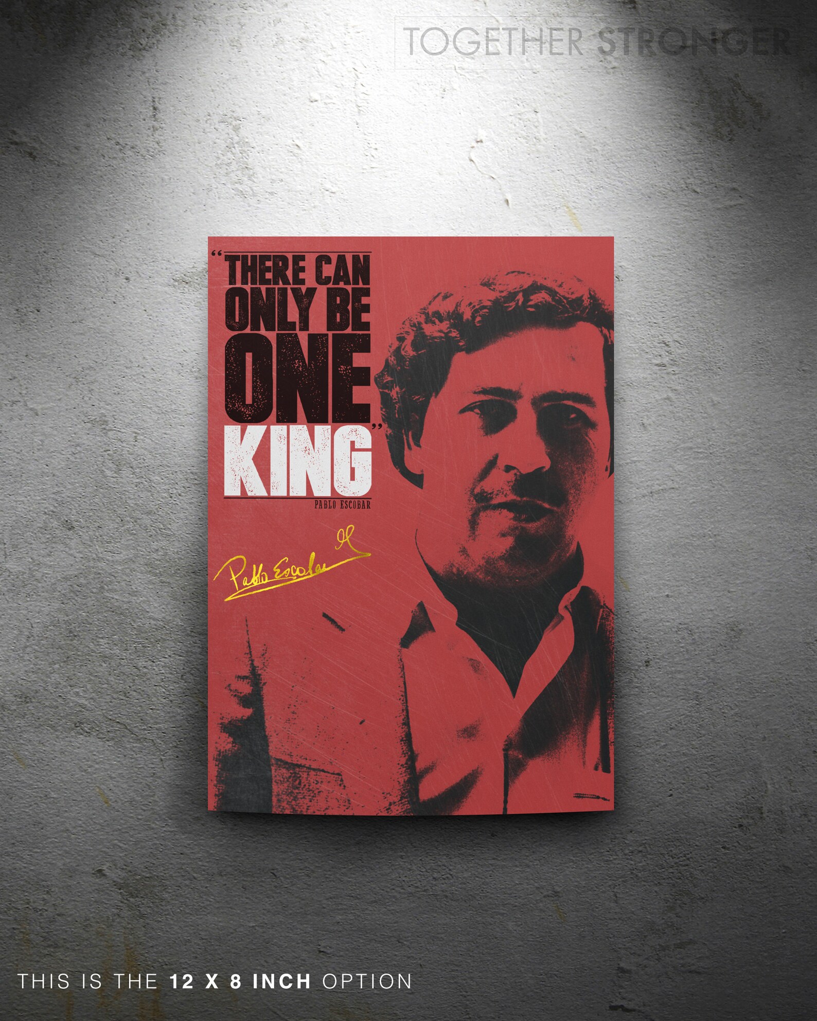 Pablo Escobar Inspirational Quote Poster Print Pre Signed - Etsy