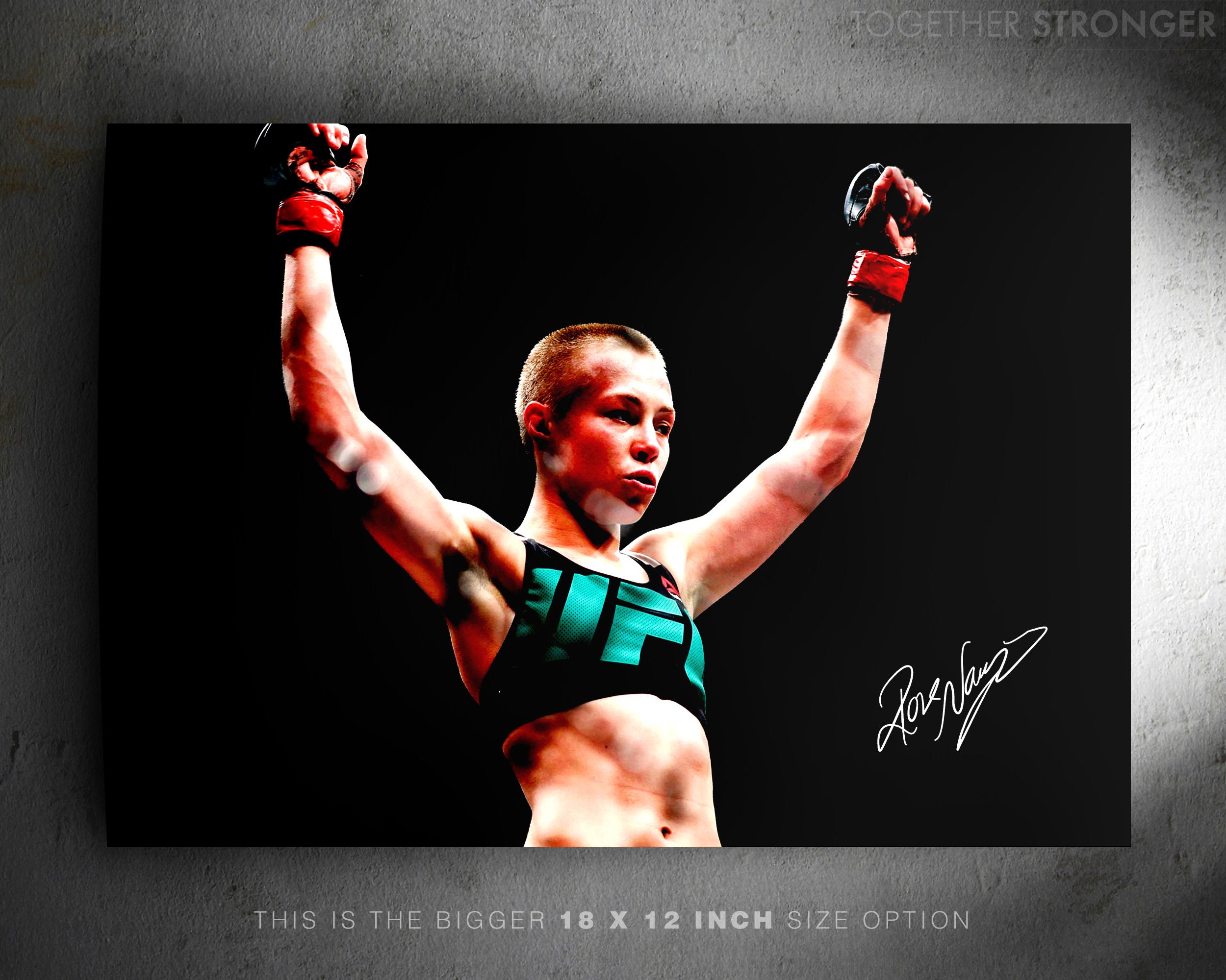 Thug Rose Namajunas Pre Signed Photo Print Poster Superb | Etsy