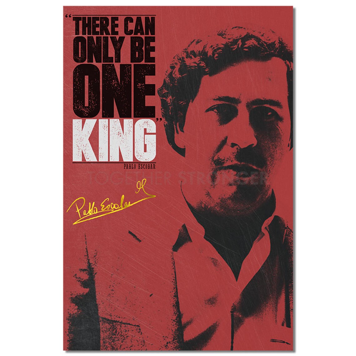 Pablo Escobar Inspirational Quote Poster Print Pre Signed - Etsy